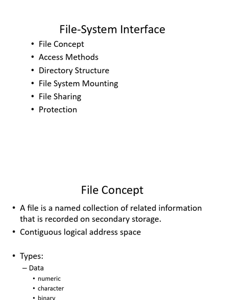 file system | PDF | Computer File | File System