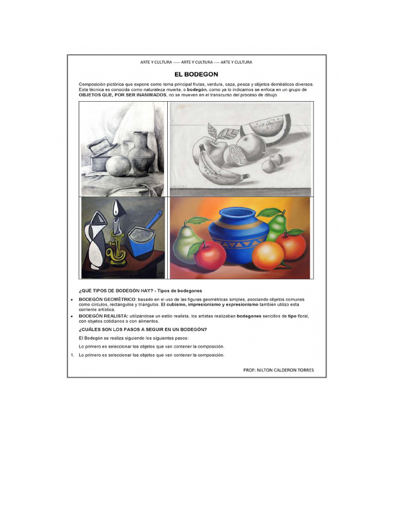 Doc1 BODEGON | PDF