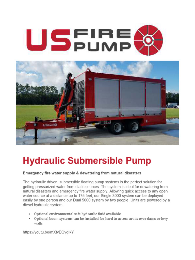 Hydraulic Submersible Pump Systems | PDF | Science & Mathematics