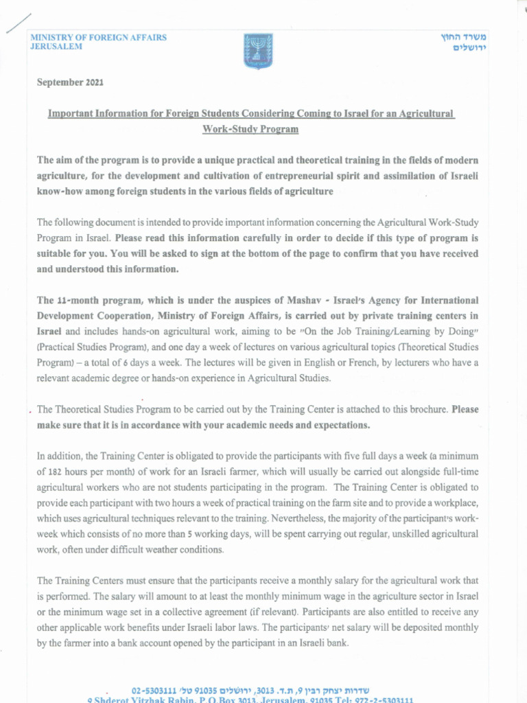 Important Information For Foreign Students. NACION, CMP | PDF