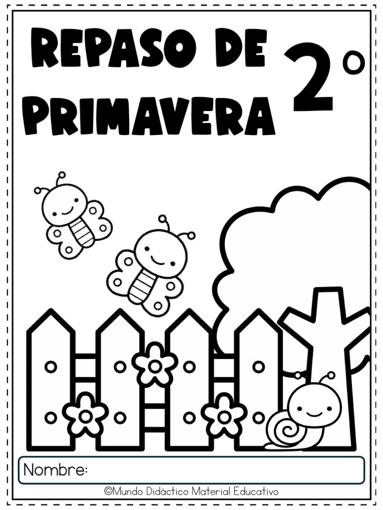 Repaso de Primavera para 2° Grado | PDF