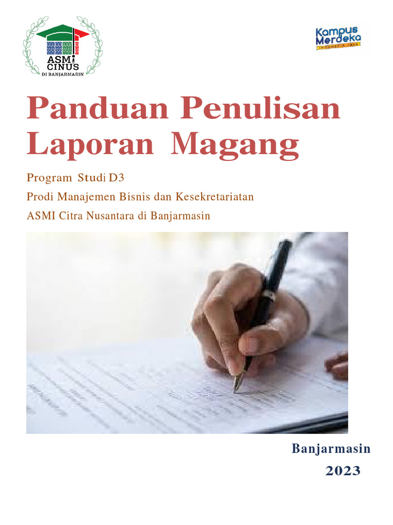 Panduan Penulisan Laporan Magang Asmi | PDF