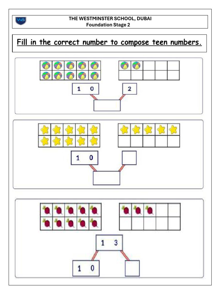 Teen Numbers and Tens Frame Activities | PDF