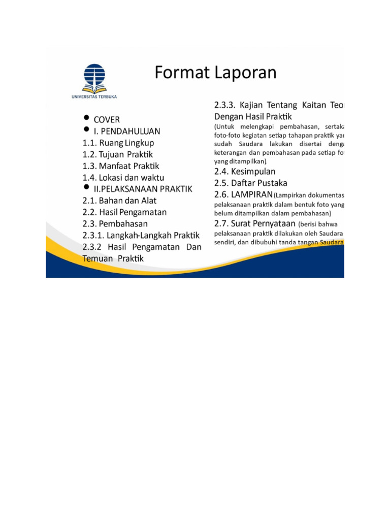 Format Laporan Pengolahan Hasil Pertanian | PDF