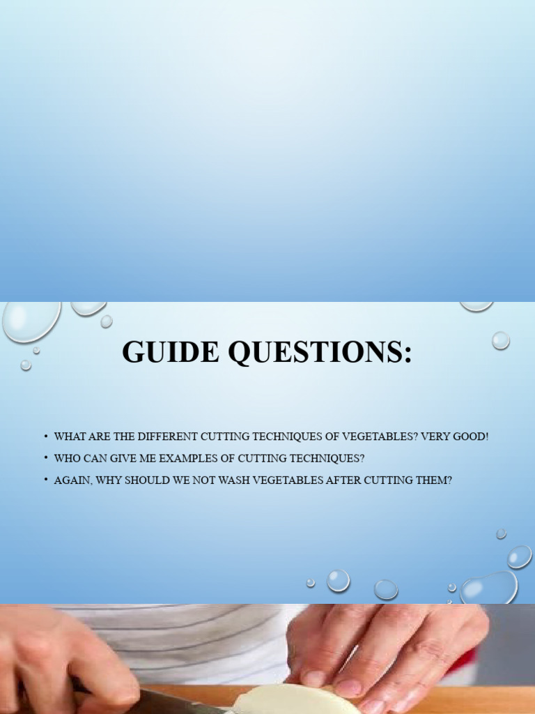 Basic Knife Cuts | Download Free PDF | Cooking | Cuisine