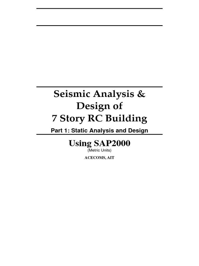 SAP2000 V11-Example Pushover Part01 | Download Free PDF | Beam ...