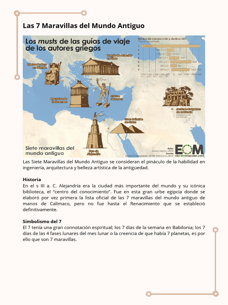 7 Maravillas Del Mundo Antiguo | PDF