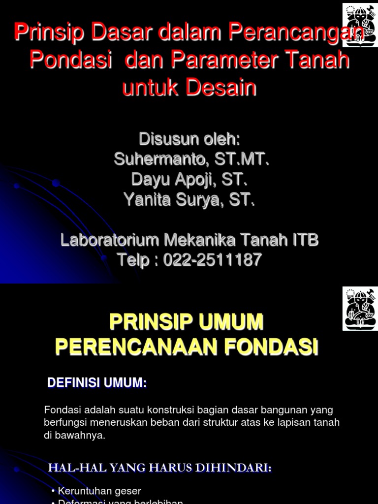 Prinsip Desain Fondasi dan Tanah | PDF | Teknologi & Rekayasa