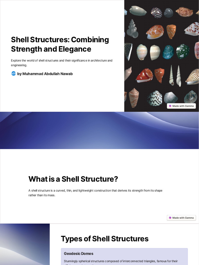 Shell Structures Combining Strength and Elegance | PDF | Strength Of Materials | Structural ...