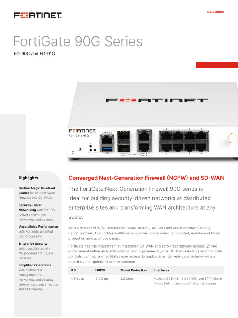 Fortigate Fortiwifi 90g Series | PDF | Security | Computer Security