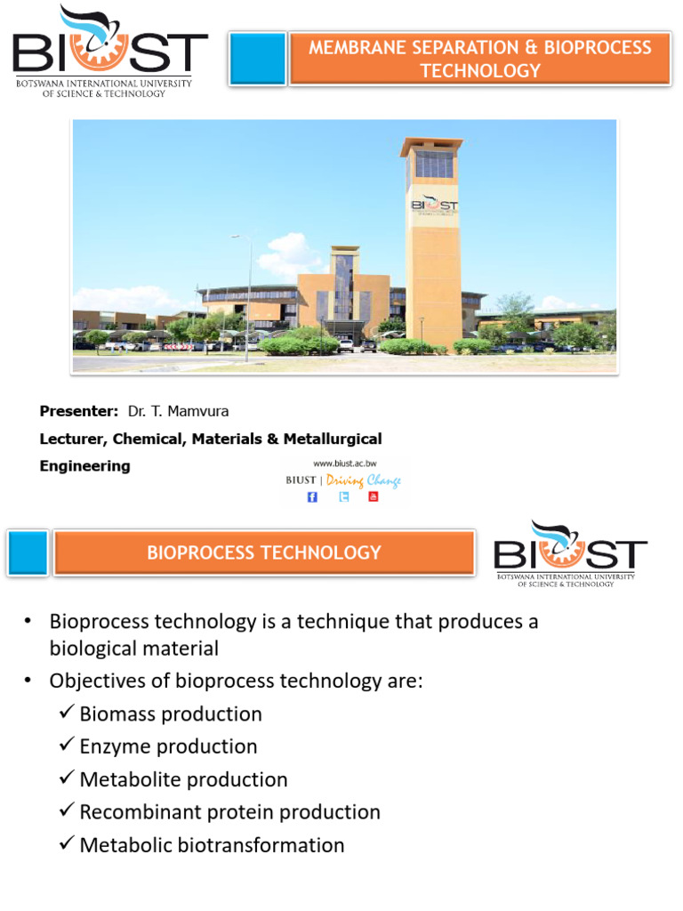 Lecture 6 - Introduction To Bioprocess Technology | PDF | Mitochondrion | Cell Membrane