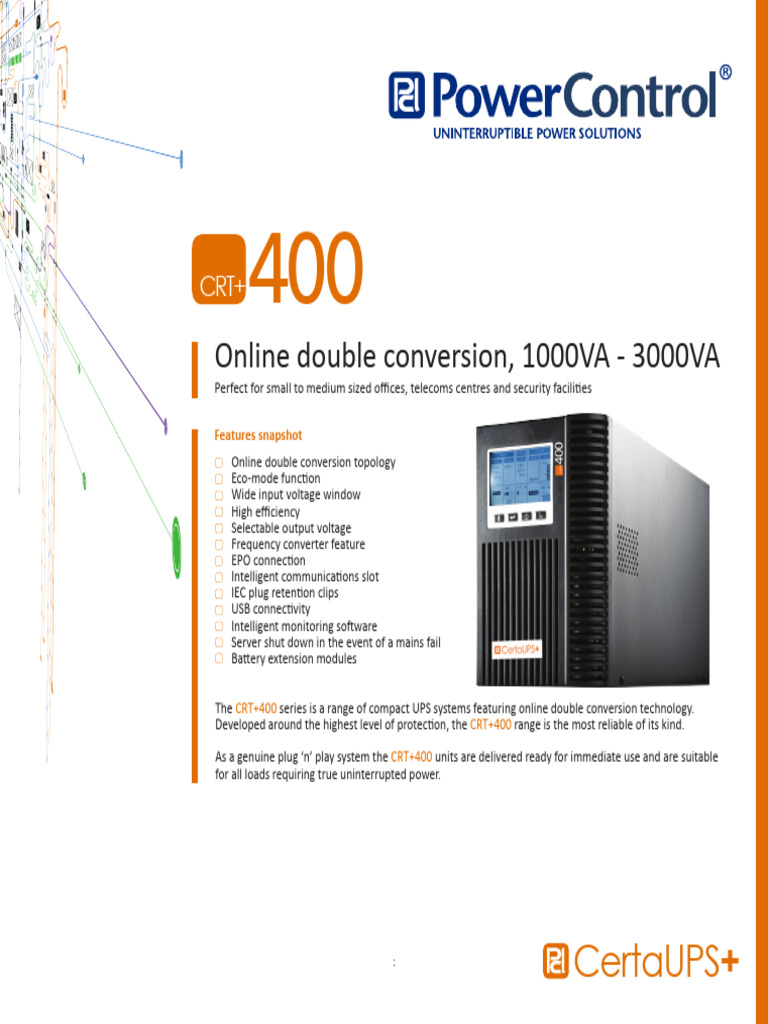 pcl-ups-datasheet | PDF | Electrical Engineering | Electricity