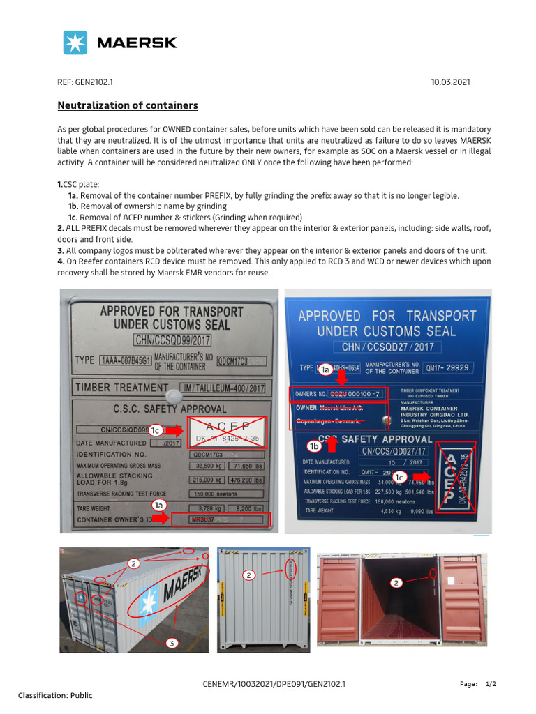 Container Neutralization Procedures | PDF | Natural Environment ...