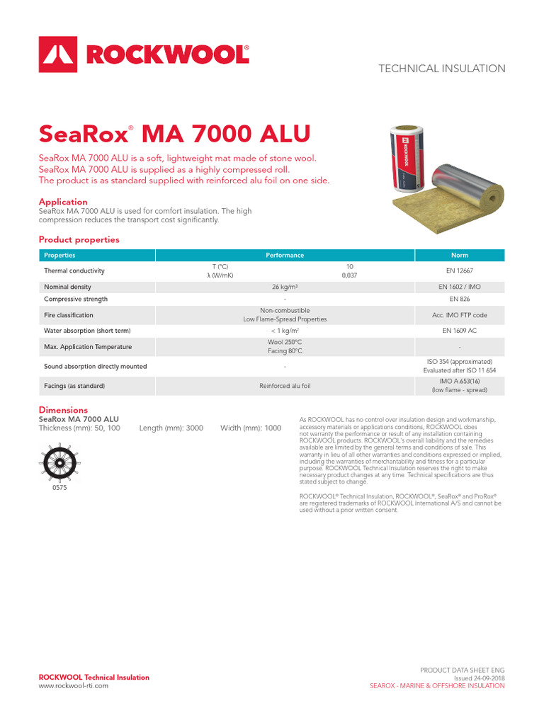 rw-ti-searox-ma-7000-alu | PDF | Thermal Insulation | Building Engineering
