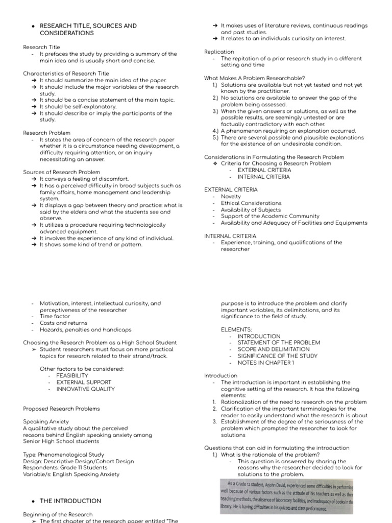Practical Research 1 Reviewer | Download Free PDF | Methodology | Experience