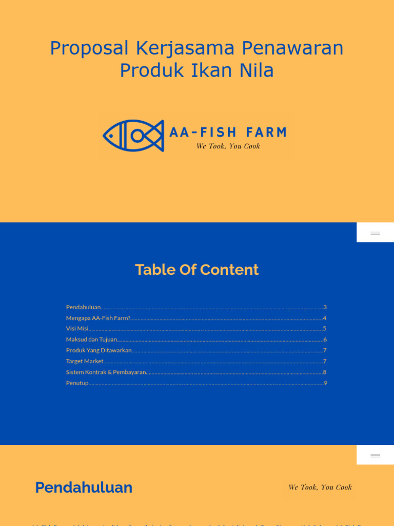Proposal Kerjasama Penawaran Produk Ikan Nila Merah by AA-Fish Farm | PDF