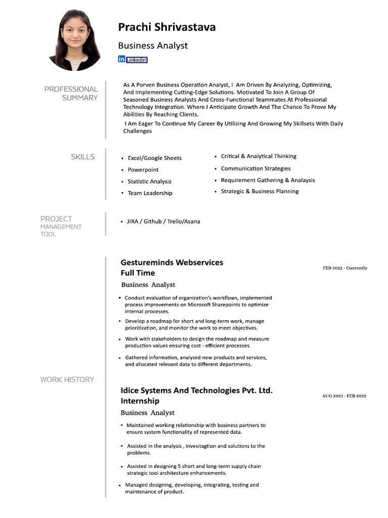 Prachi's+resume | Download Free PDF | Business | Information Technology