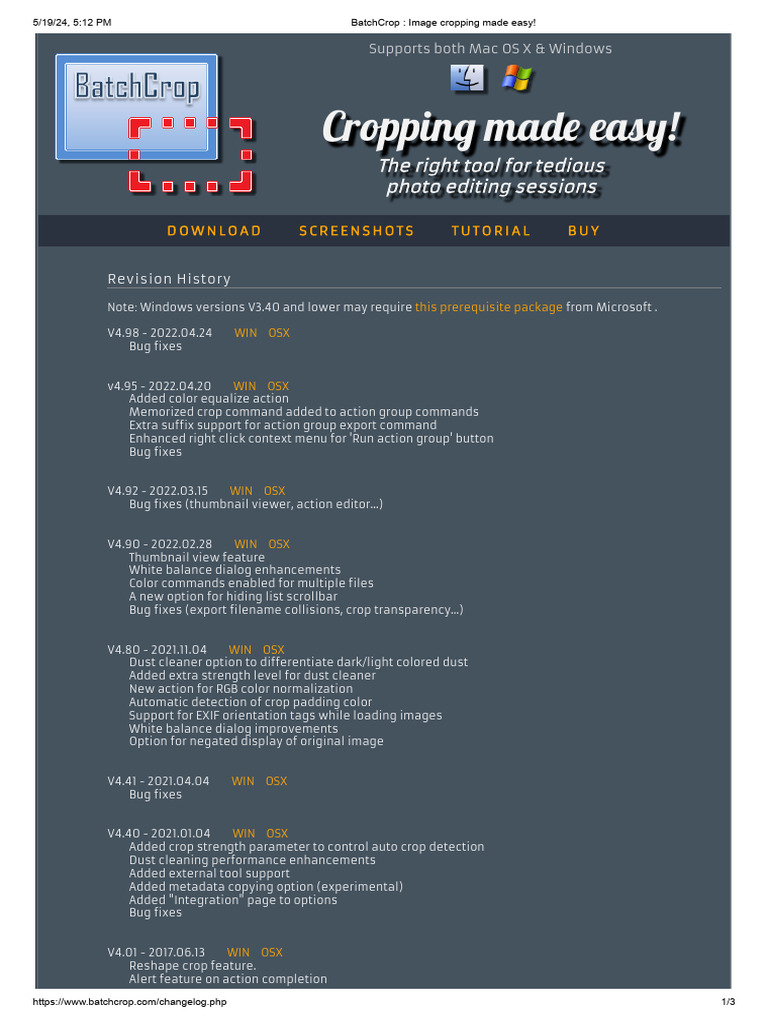 BatchCrop _ Image cropping made easy! | Download Free PDF | Mac Os ...