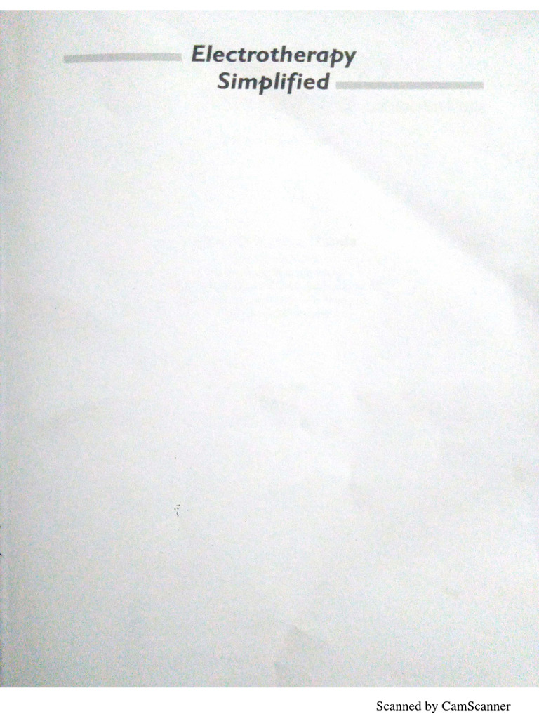 Electrotherapy Nanda | PDF