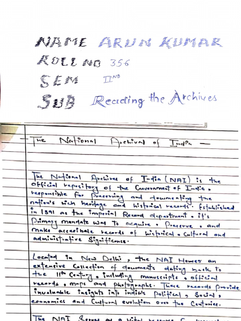 Reading The Archives | PDF