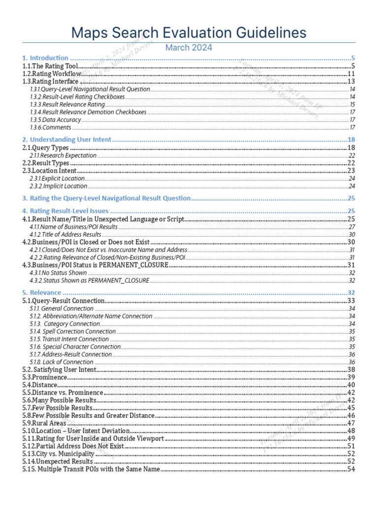 Maps Search Evaluation Guidelines 2024 | PDF | Computer Science | Computing
