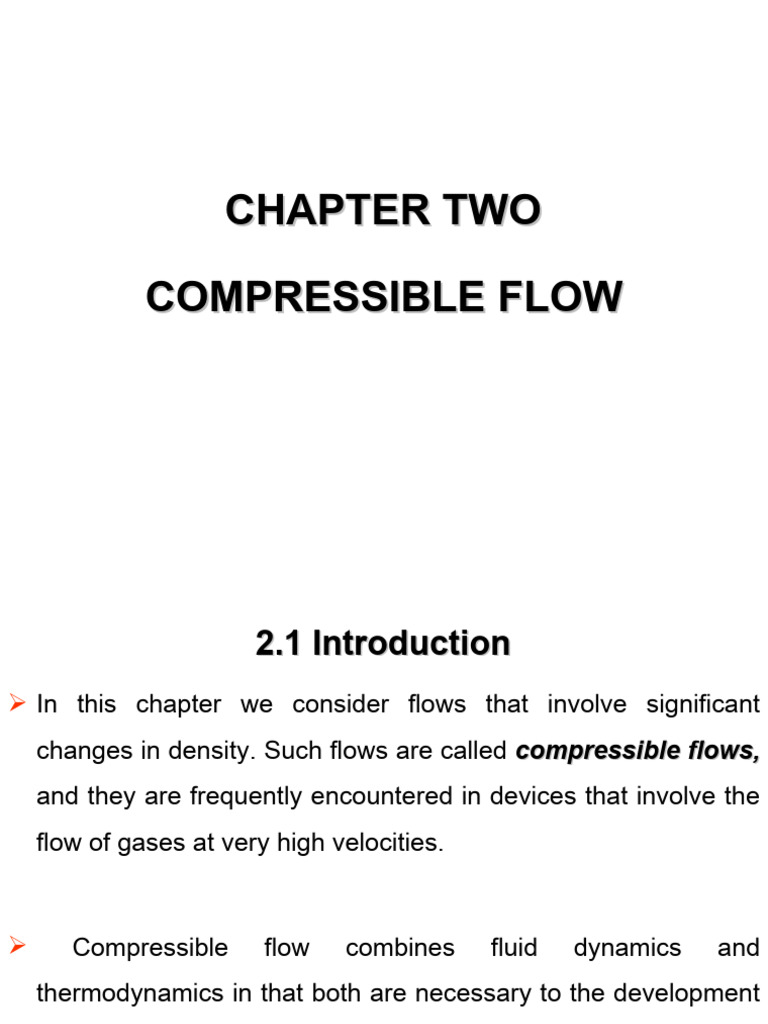 Compressible Flow | PDF | Fluid Dynamics | Mach Number