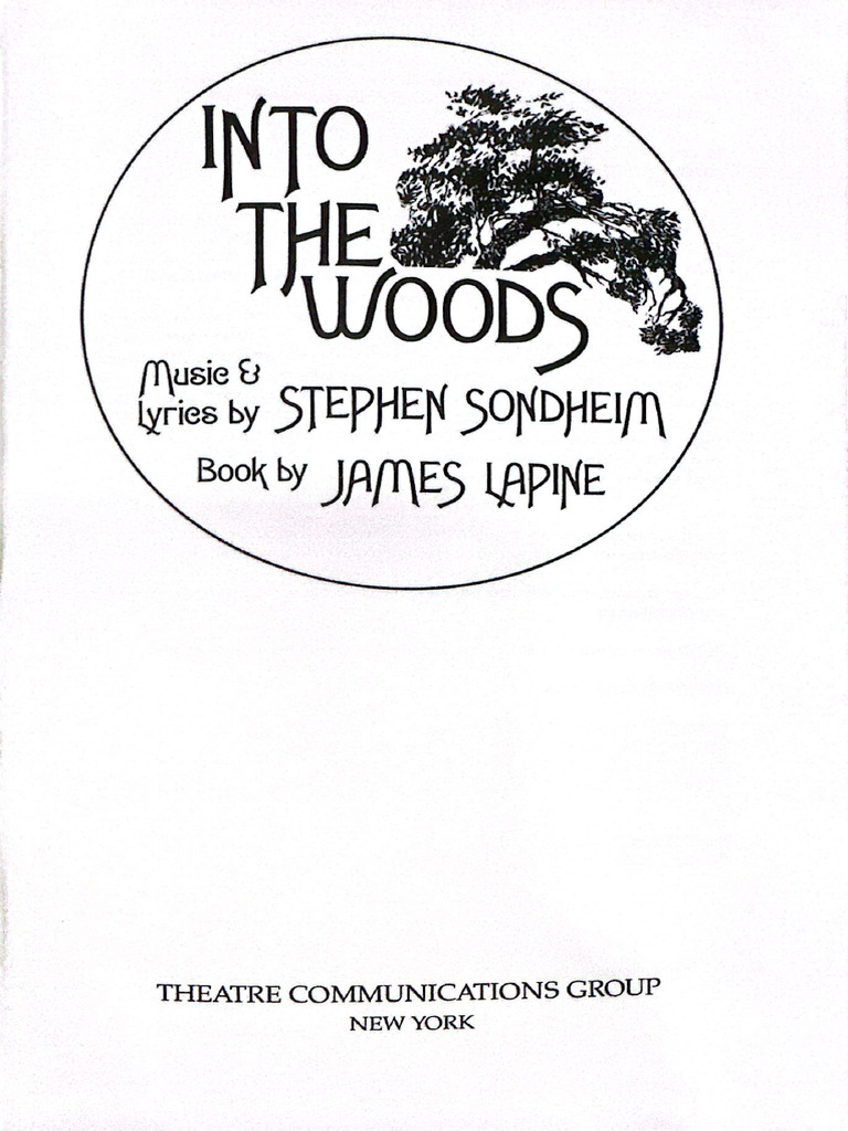 Into The Woods Playscript (Stephen Sondhiem & James Lapine) | PDF