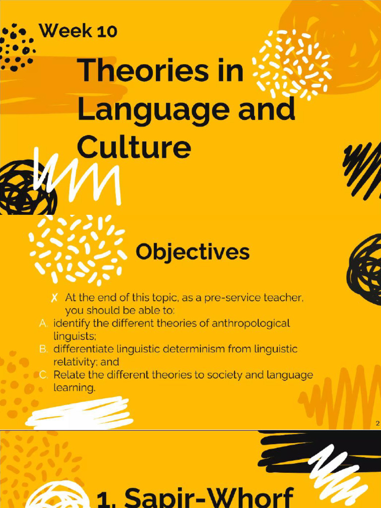 Theories in Language and Culture | PDF