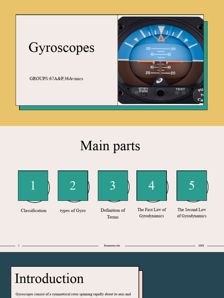 Gyroscopes | PDF | Gyroscope | Rotation Around A Fixed Axis