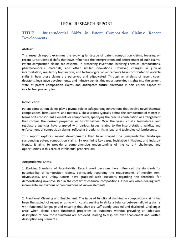 Jurisprudential Shifts | PDF | Patent | Patent Infringement Jurisprudential Shifts | PDF | Patent | Patent Infringement