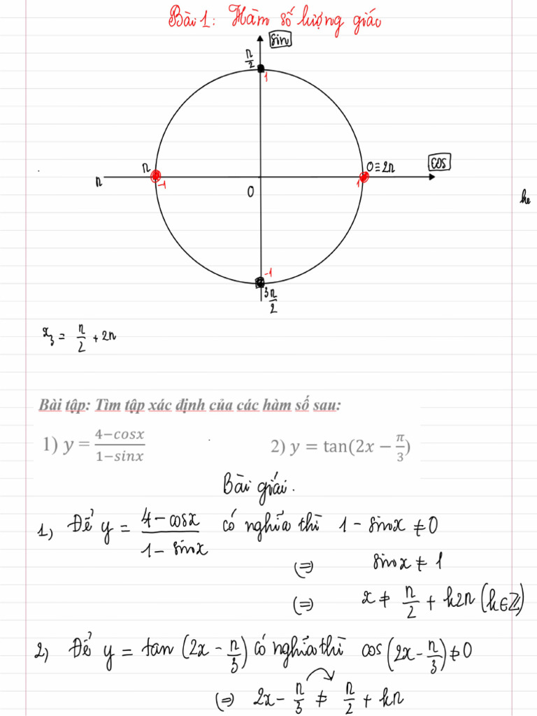 Hàm Số Lượng Giác 11a3 | PDF