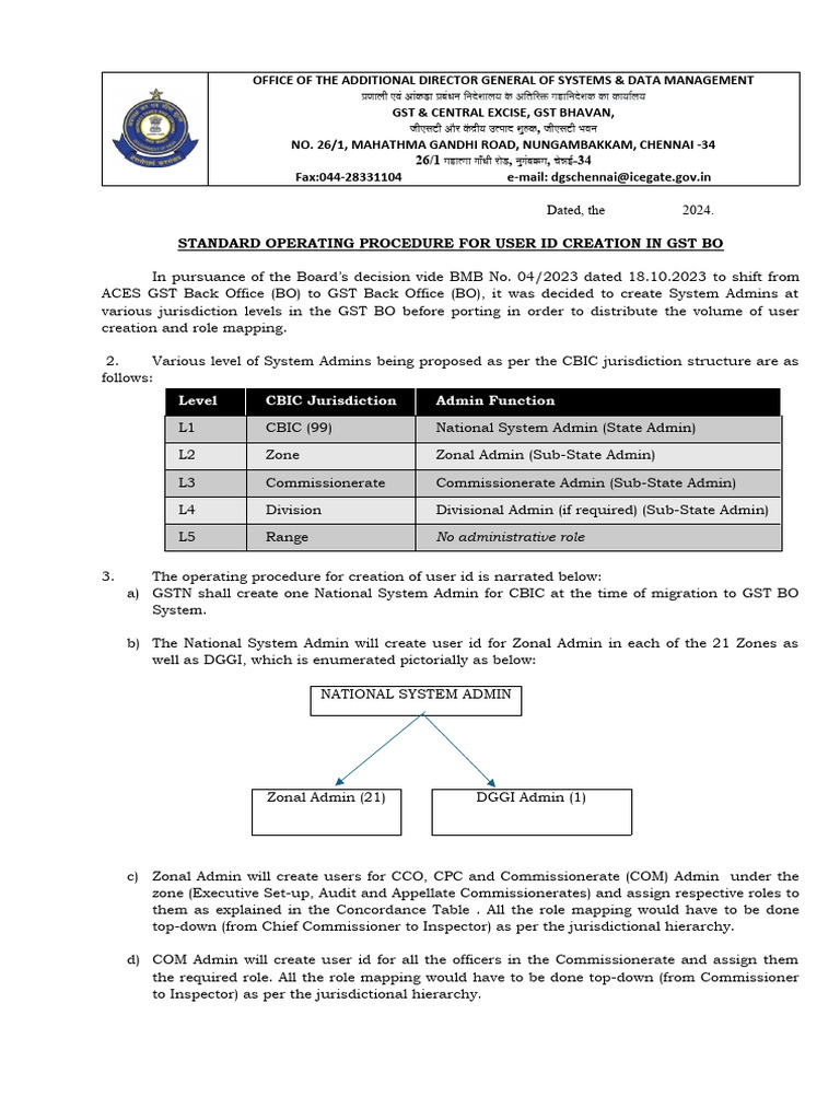 SOP For Creation of User Id | PDF | Computing | Software SOP For Creation of User Id | PDF | Computing | Software