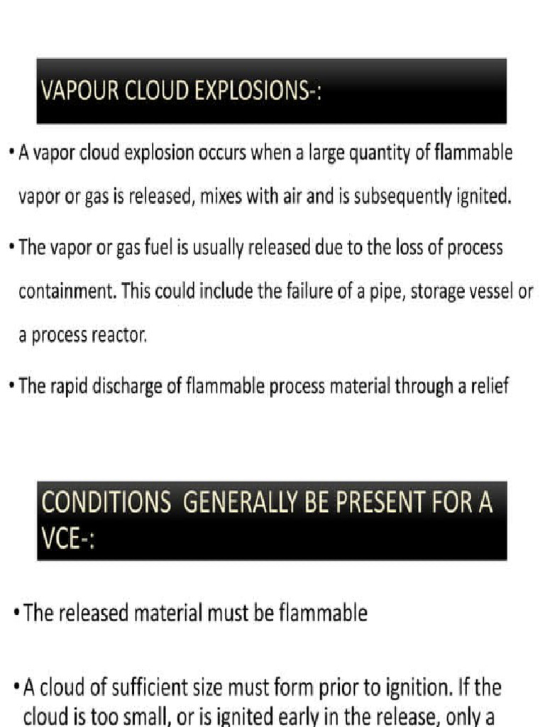 Vapour Cloud Explosion | PDF