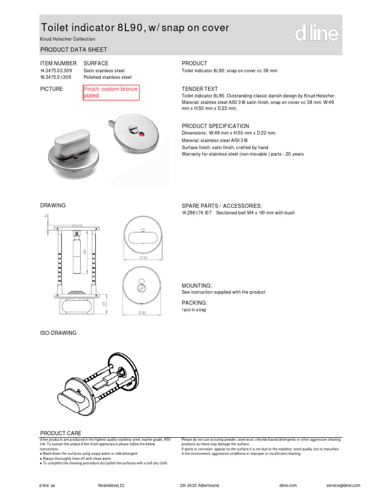 D-line Door Hardware | PDF | Stainless Steel | Steel