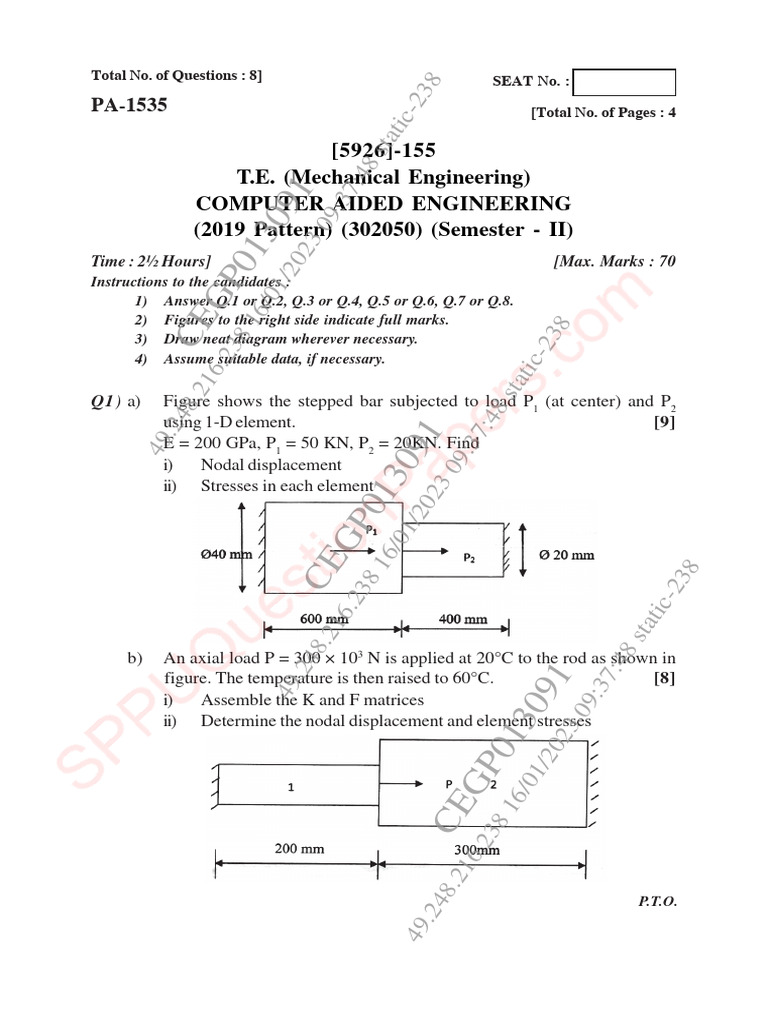Be Mechanical Engineering Semester 6 2022 November Computer Aided ... Be Mechanical Engineering Semester 6 2022 November Computer Aided ...