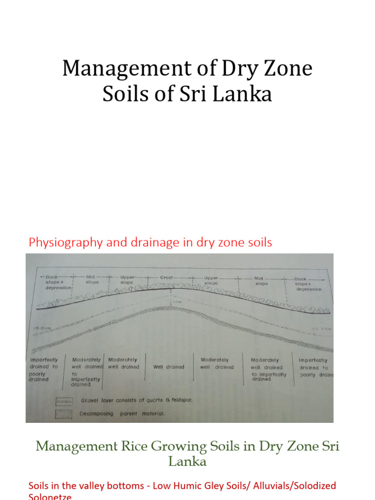 Soil Types and Management in Sri Lanka | PDF | Soil | Loam