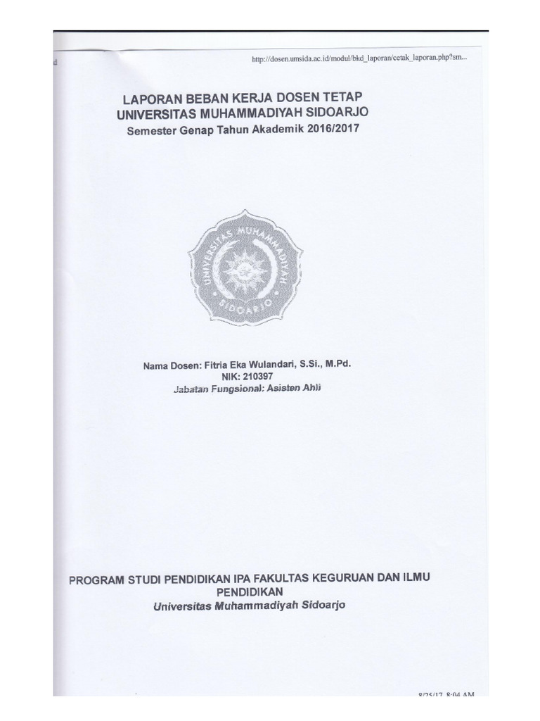 Laporan BKD Fitria Eka | PDF