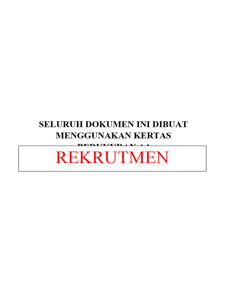 Blanko Rikmin Awal Bintara Rekpro 2024 | PDF