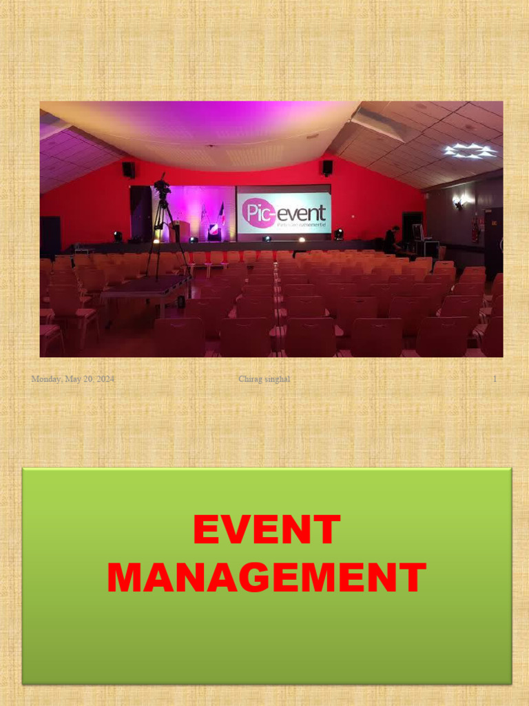 Event Management | PDF | Salad | Risk