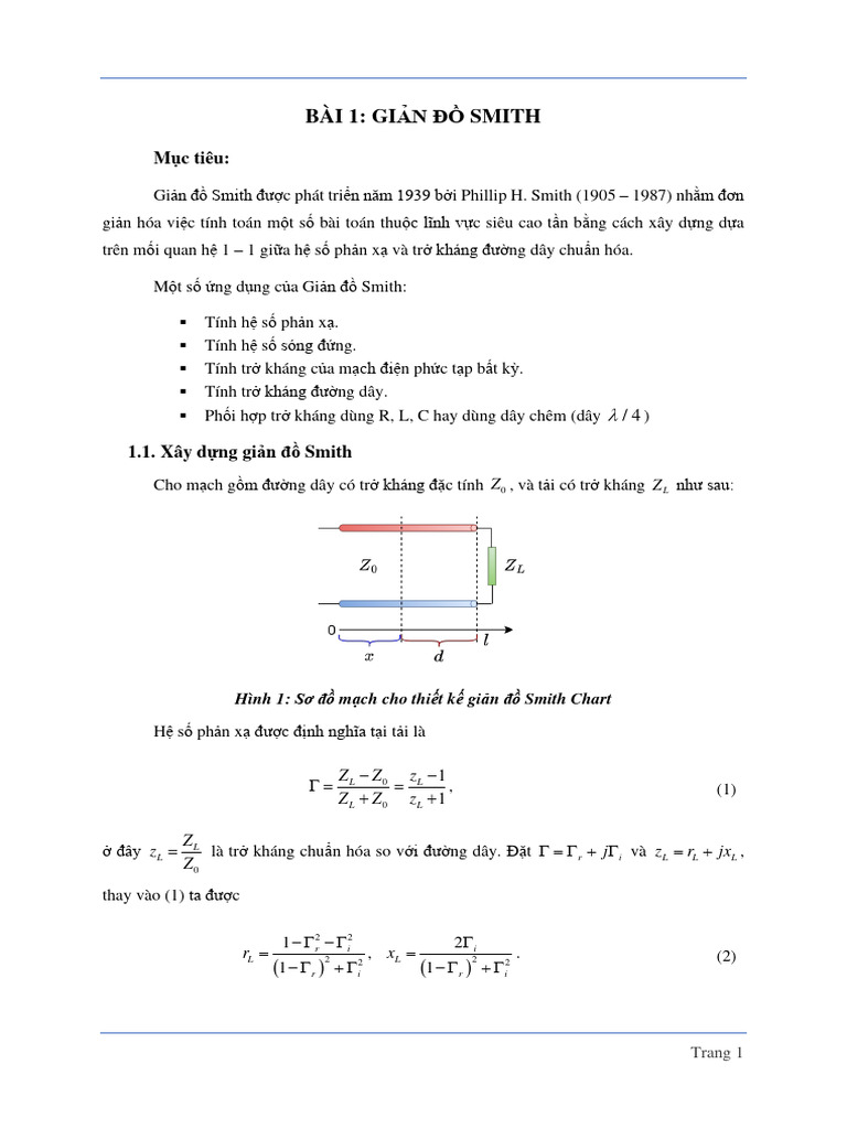 Bai 1 Smith Chart | PDF