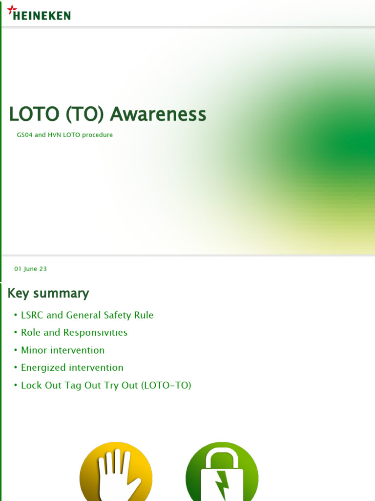 LOTO (TO) Procedure Overview | PDF | Safety