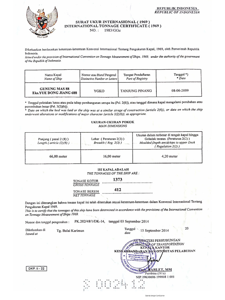 Surat Ukur Gunung Mas 88 | PDF