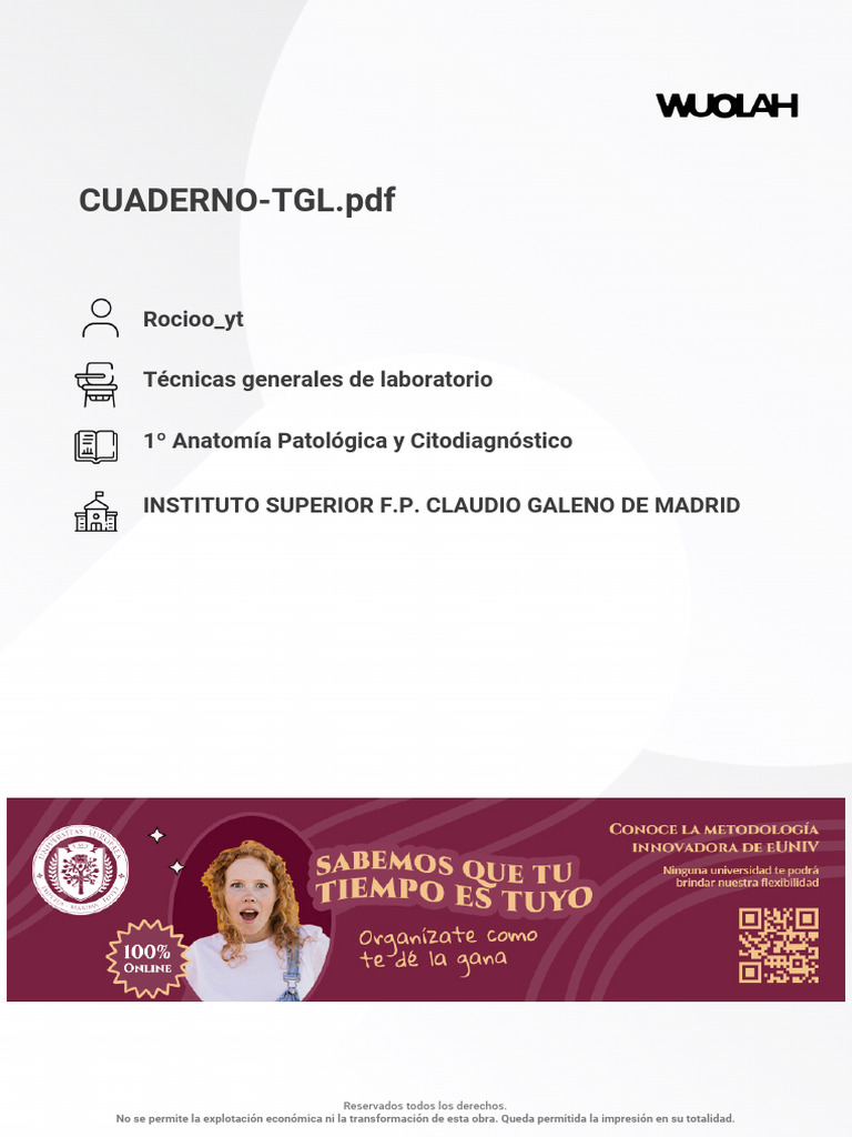 Cuaderno TGL PDF | PDF | Valoración | Química