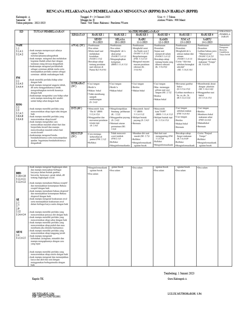 RPPM Dan RPPH 2 | PDF
