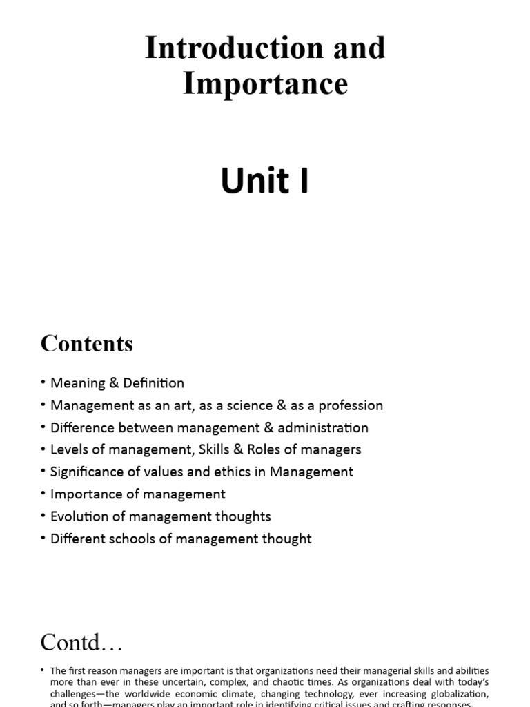 UNIT- 1 FMOB | PDF | Organizational Behavior | Science