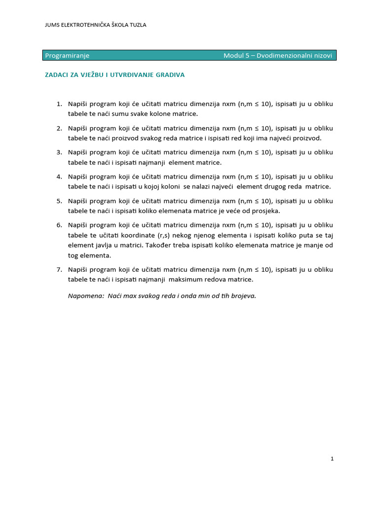 Week 2 Exercise | PDF