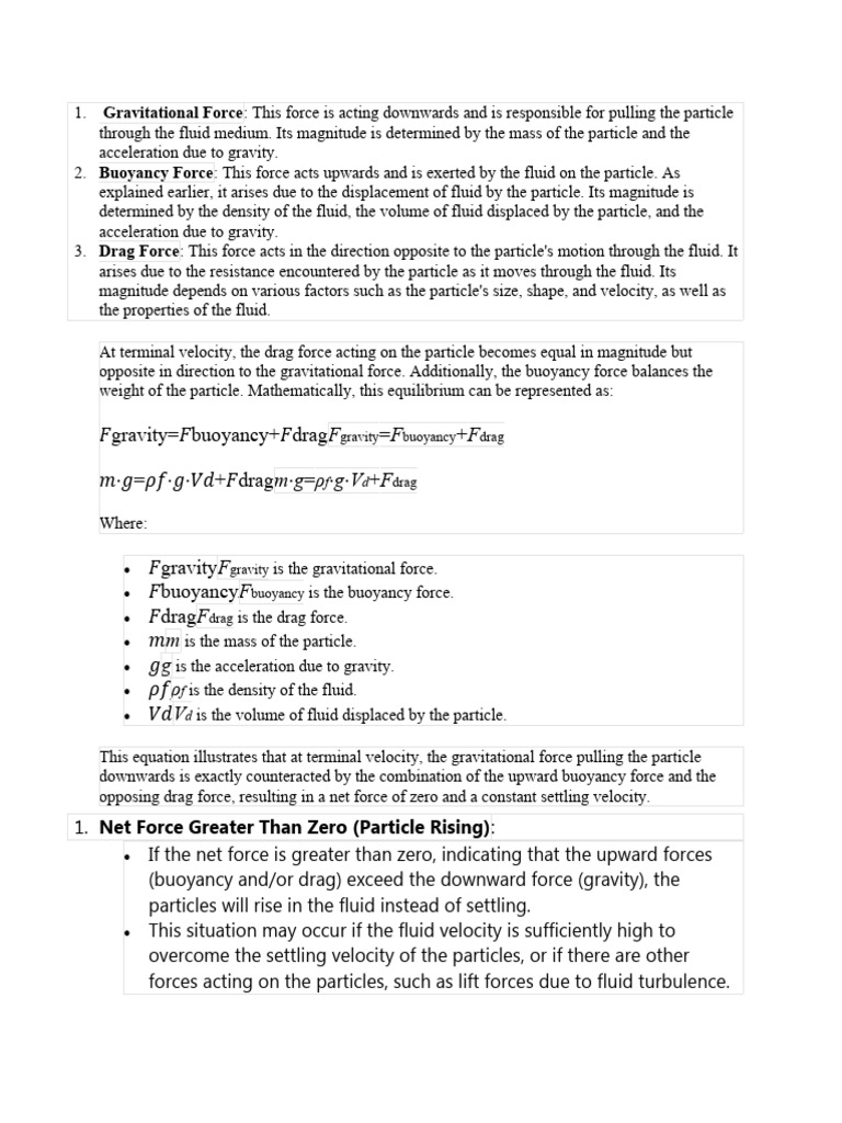 Gravitational Force Drag and Boyancy Force | PDF | Force | Buoyancy