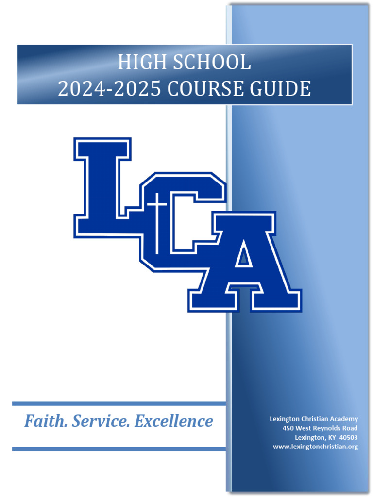 2024-2025 LCA High School Course Guide | PDF | Computer Programming ...