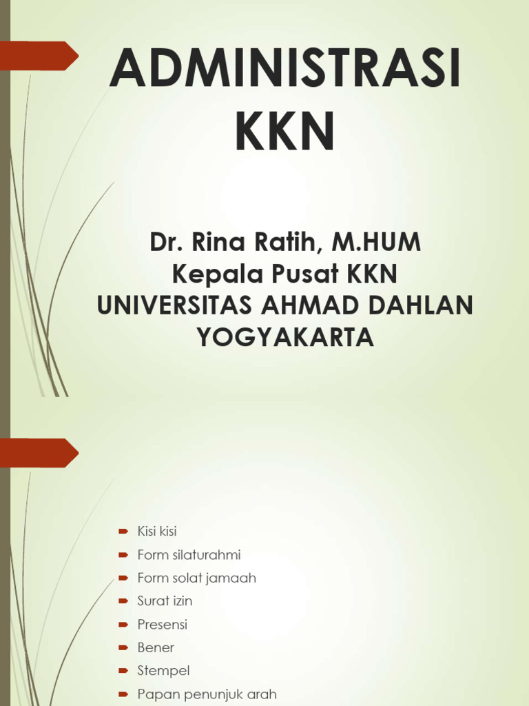 Panduan KKN UAD | PDF