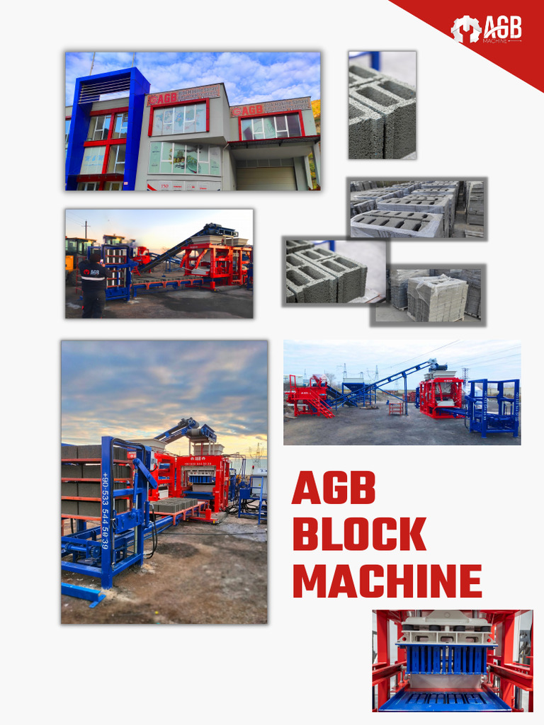 AGB Concrete Block Machine Catalog | PDF | Brick | Concrete